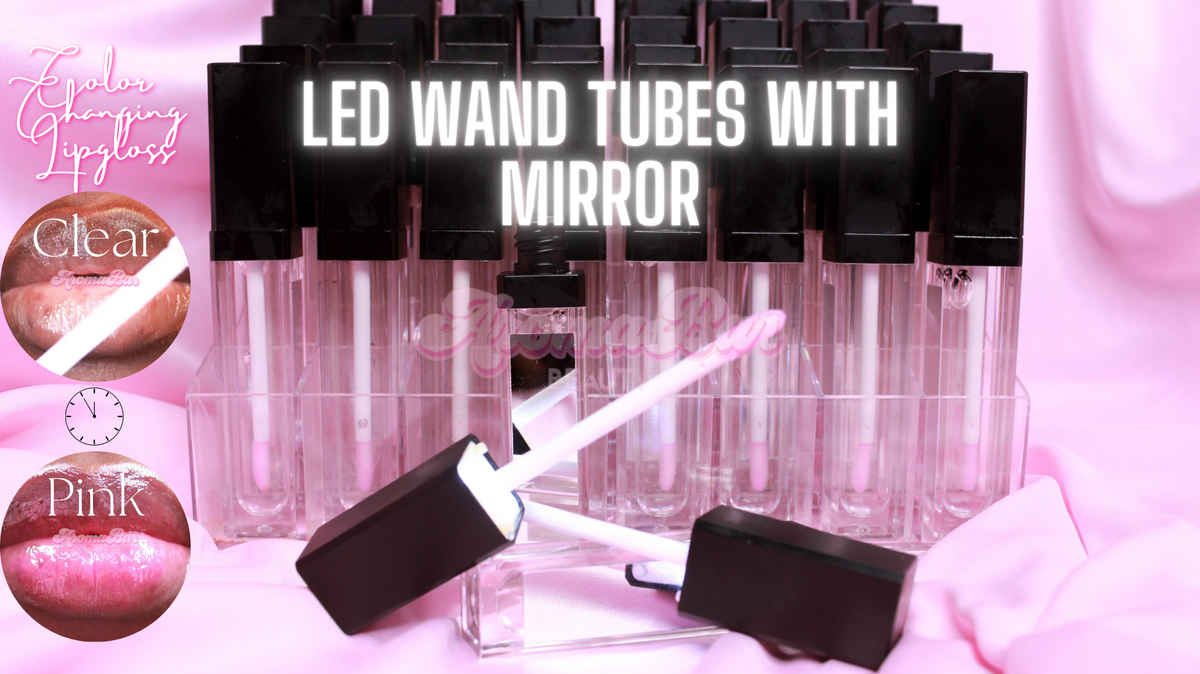Color Changing Wholesale Lipgloss in Black LED Wand Tubes – AromaBarBeauty